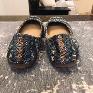 Lucky Brand | Shoes | Lucky Brand Emmie Teal Patterned Ballerina Flats ...